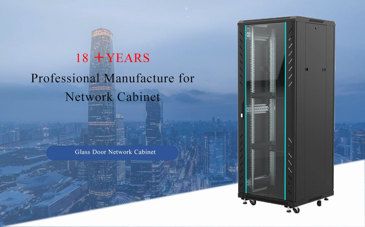 Cheap Price Floor Standing 12u 22u Server Racks Cabinets Smart Lock ...