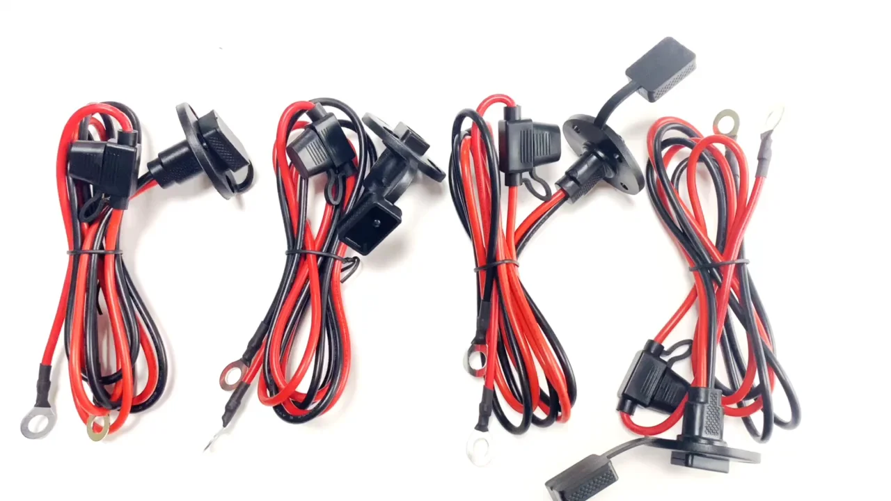 Sae Female Socket To O Ring Terminal With Fuse Holder Extension Cable ...