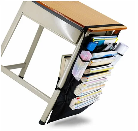 Oxford Desk Side Hanging Storage Bag With Water Bottle And Pen Holder ...