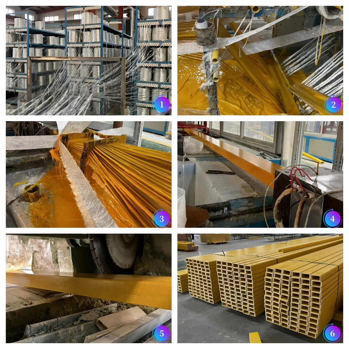 FRP Pultruded Profiles - Durable C Channel Fiberglass Beams