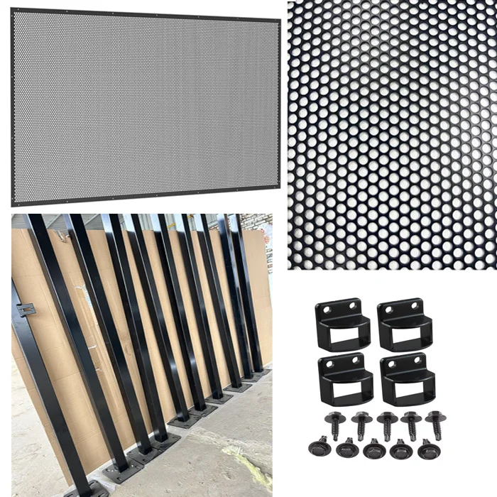 Perforated Pool Panel 2meter Kit Aluminium Perf Pool Fence Mesh Use For ...