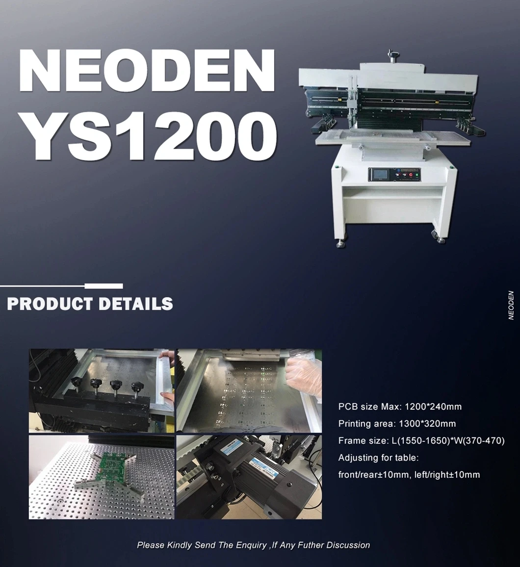 Ys1200 Semi Automation Pcb Solder Paste Printer Smt Stencil Printer For ...