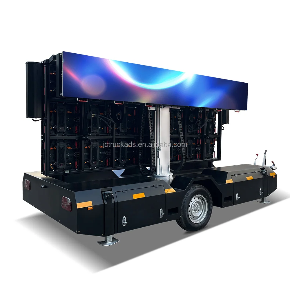 Outdoor P5 P6 Solar Powered Mobile Led Tv Giant Screen Truck Trailer ...