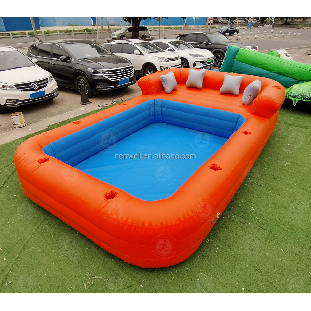 Inflatable Sofa Pool OEM Summer Backyard Water Party Commercial Lounge ...