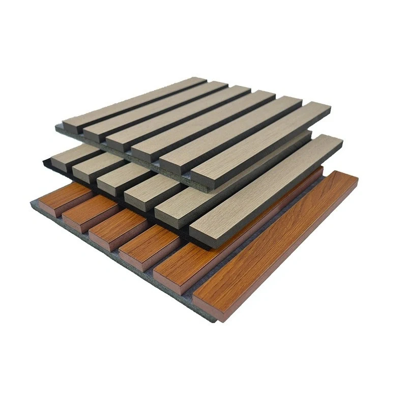 Aku Panel Wooden Slat Acoustic Panel Wood Strips with PET Backing Felt ...