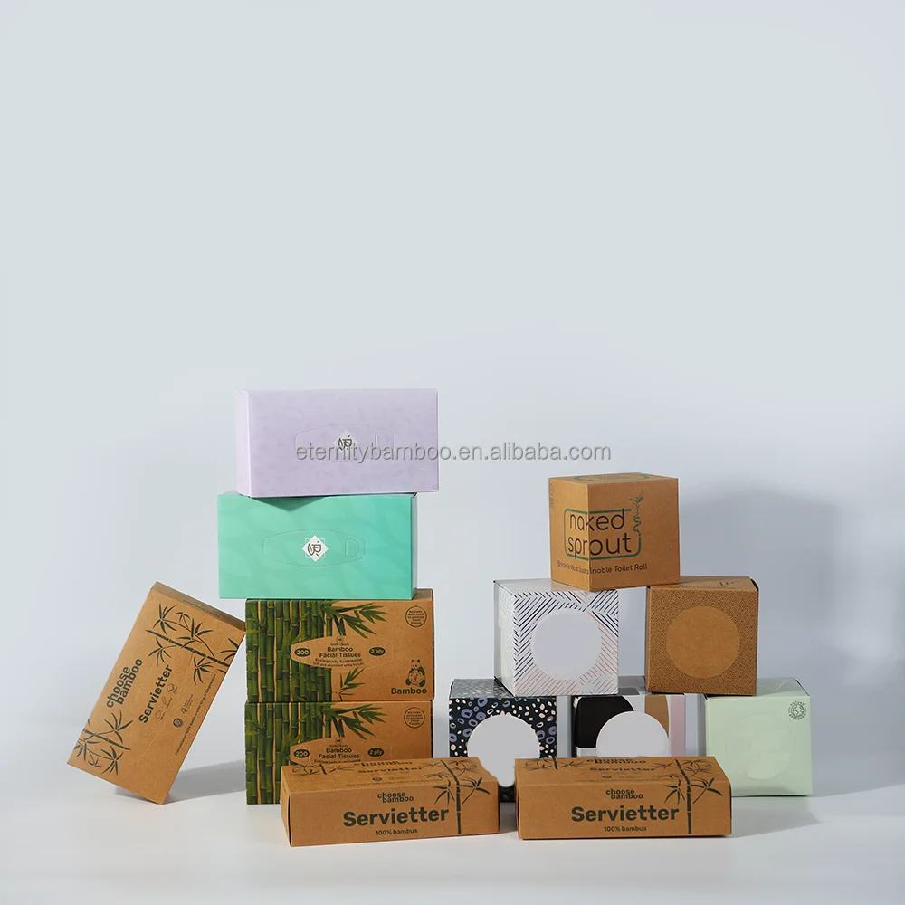 Wholesale Premium Facial Box Tissue Cubic Box Bamboo Facial Tissue ...