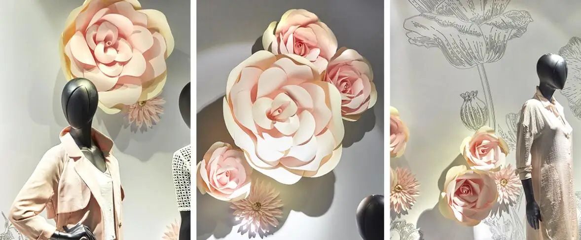 Spring Window Display Props - Handmade Flower Decorations