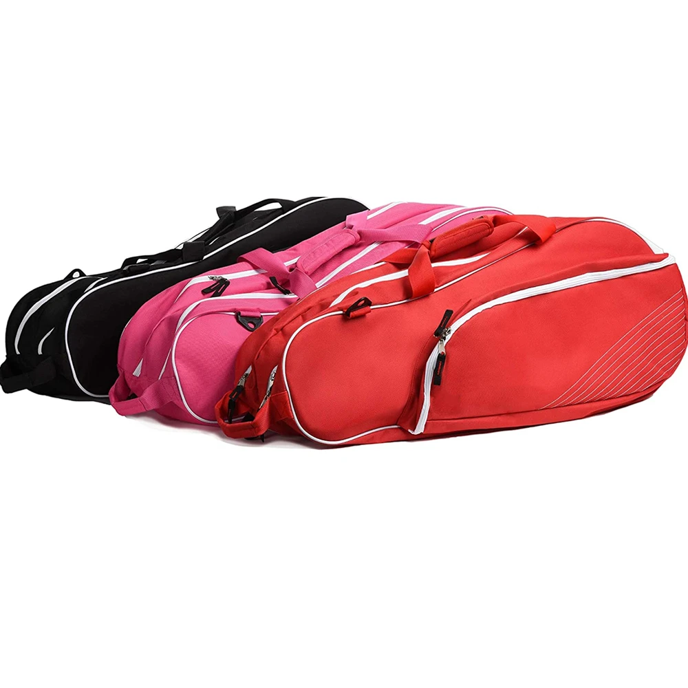 6 Racquet Tennis Bag Padded To Protect Rackets Lightweight Professional ...