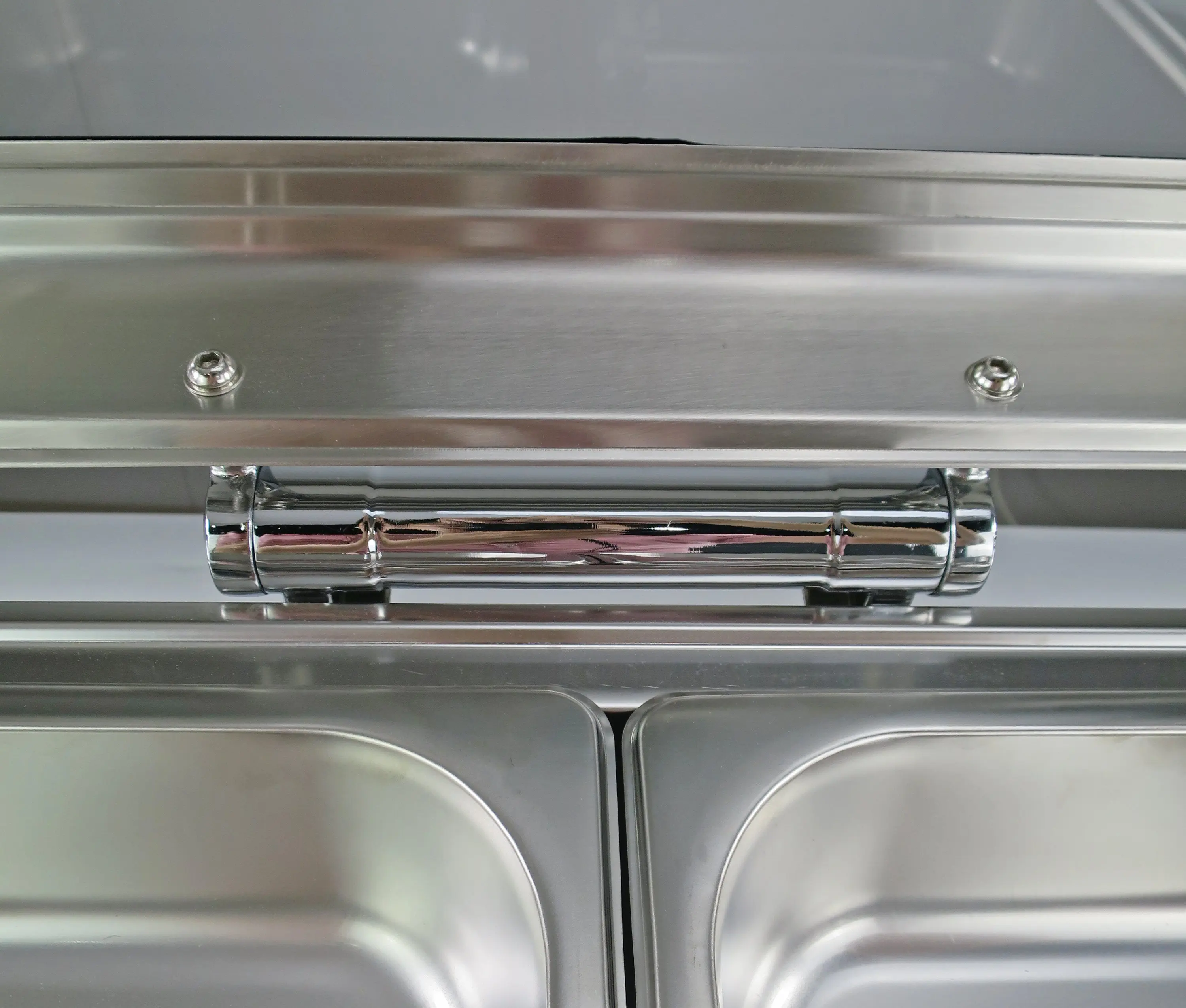 Large Glass Cover Buffet Stove Height Feet Stainless Steel Chafing Dish ...