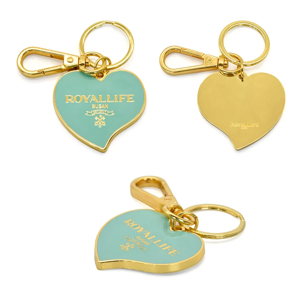 Keychain Manufacturer Custom Hard Enamel Heart Shape Metal Keychain ...