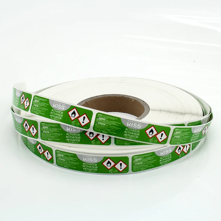 Custom Chemical Container Label Self Adhesive Water Proof Oil Proof ...