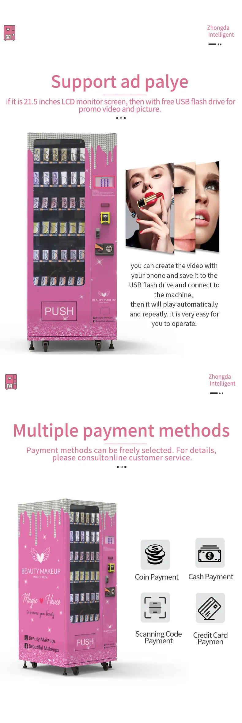 High Repeat Purchase Lash Lipgloss Jewelry Vending Machine