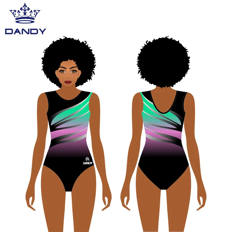 Dandy Custom Shiny Unique Leotard Girls Women Spandex Gymnastics ...