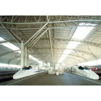 Lf Security Train Station Roof Prefab Design Engineering For Steel ...