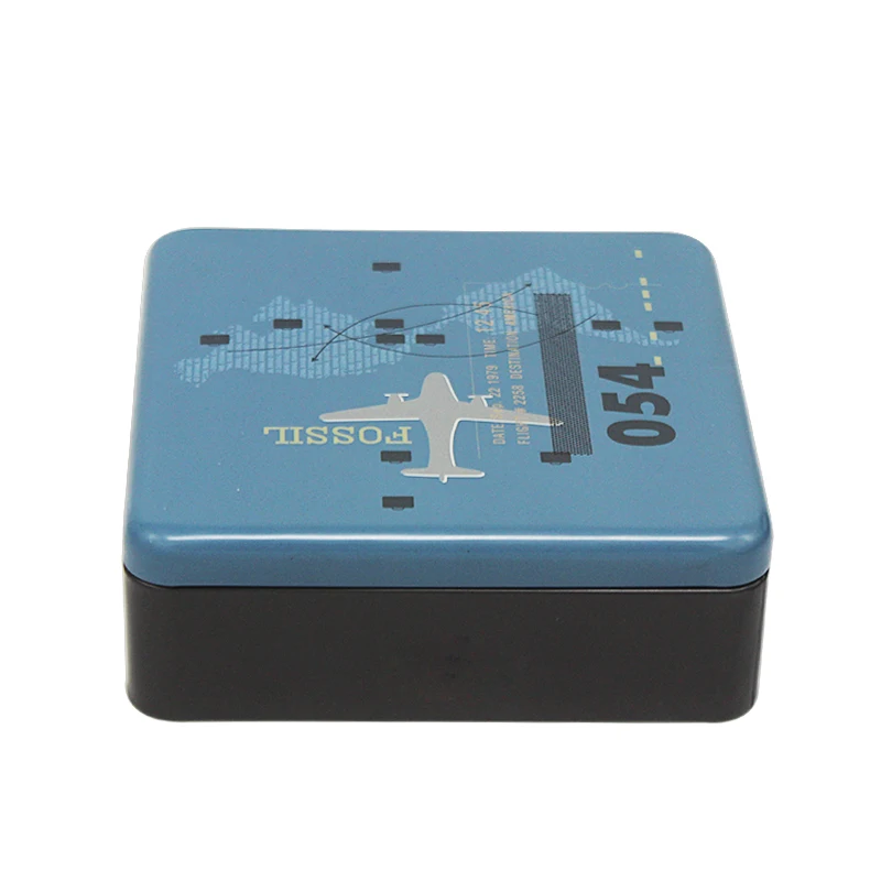 Watch Tin Gift Packaging Custom Fossil Watch Tin Box Metal Tin Watch ...