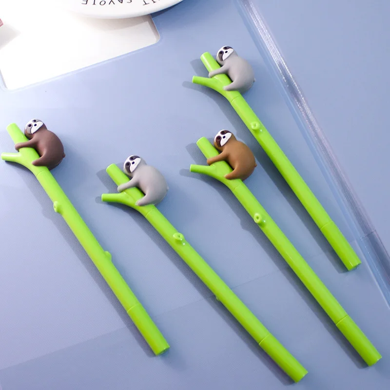 Cartoon Sloth Gel Pen Kawaii Stationery Gel Pens School Black Gel Pens ...
