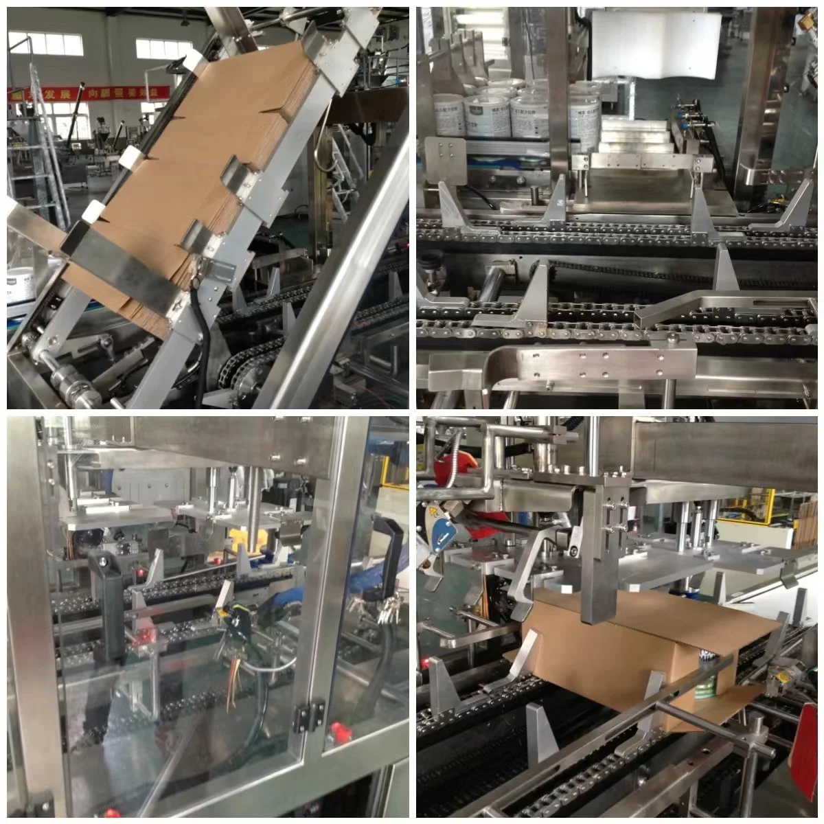 XFC-GB Automatic Glue Sealing Drop Falling Type Carton Box Packing Wrap Around case Packer ...