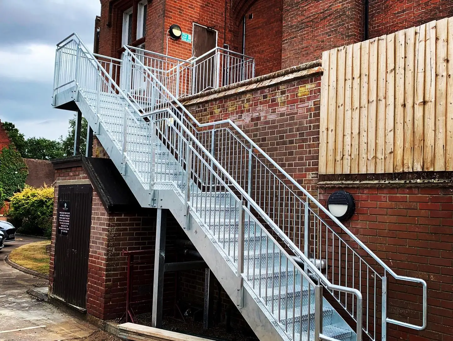 Galvanised Diamond Steel Checker Plate Stair Treads
