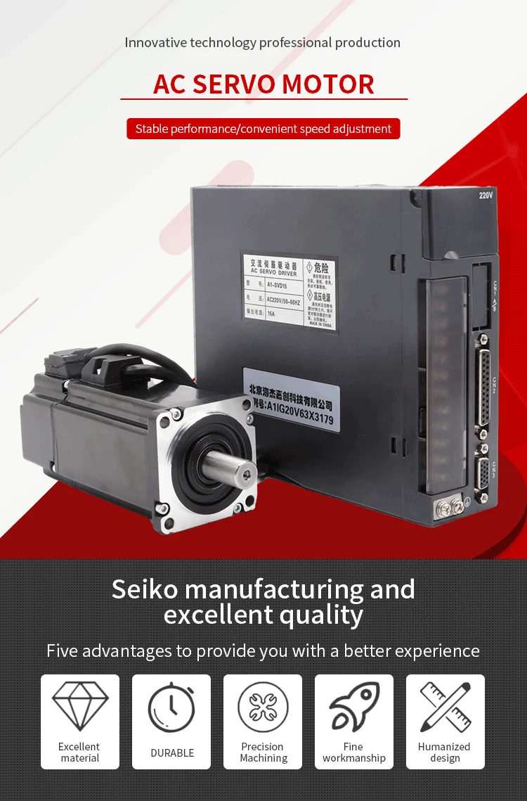 High-speed Micro Servo Motor Drive Set 400w Servo Motor Drive Set 60st ...