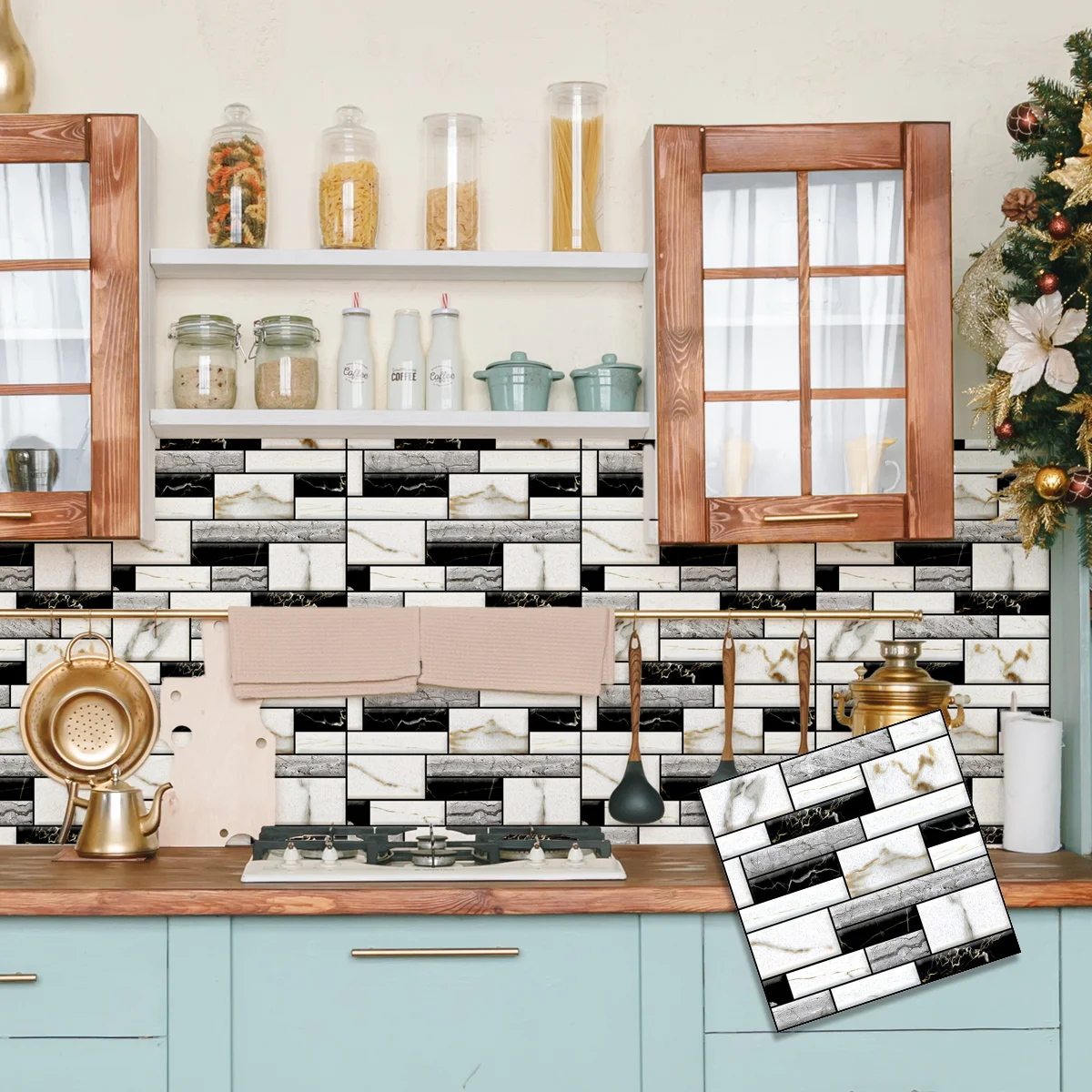 3D Wall Tile Sticker - Stylish & Functional Home Decor