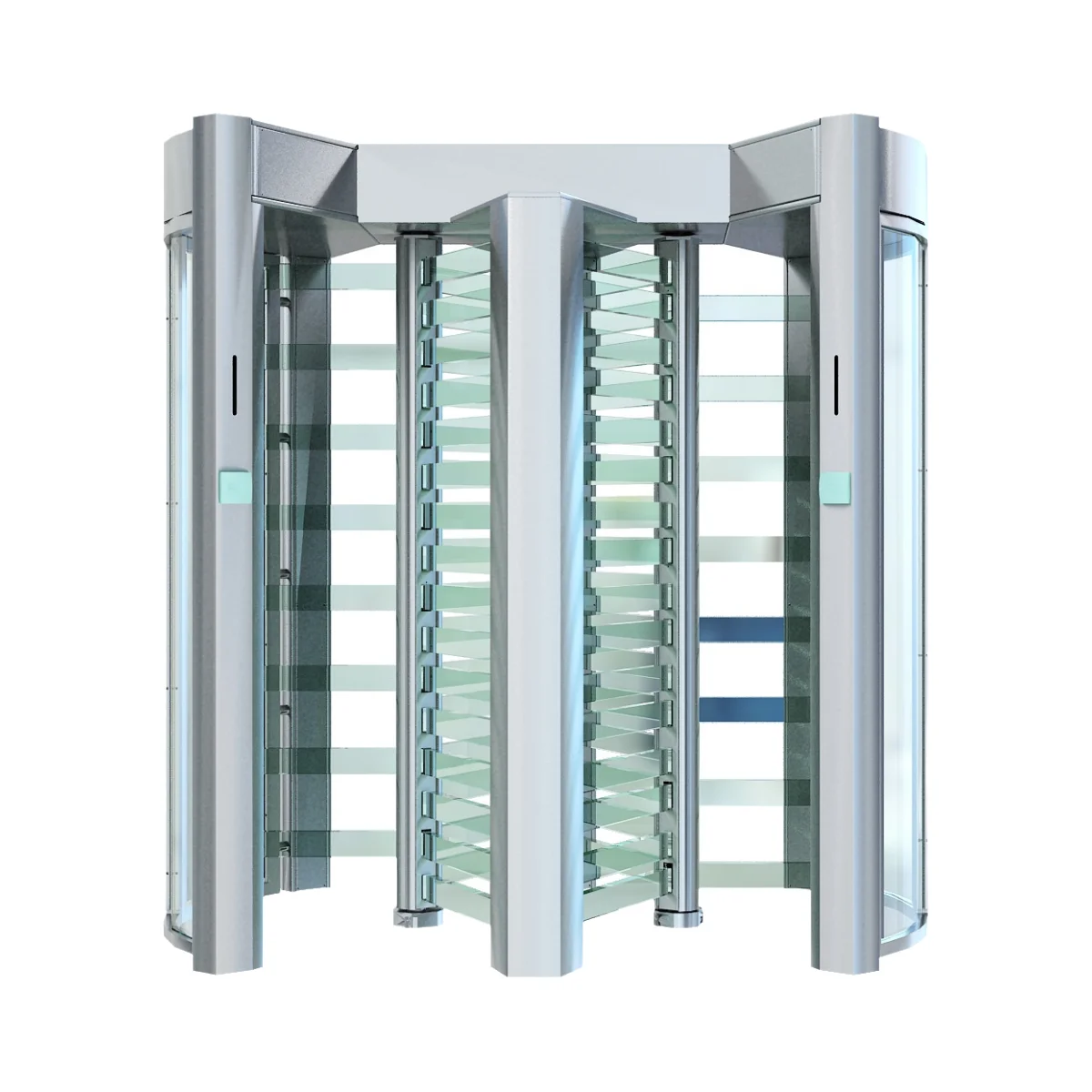 Turnstile Revolving Id Card Access Control System Full Height Double ...