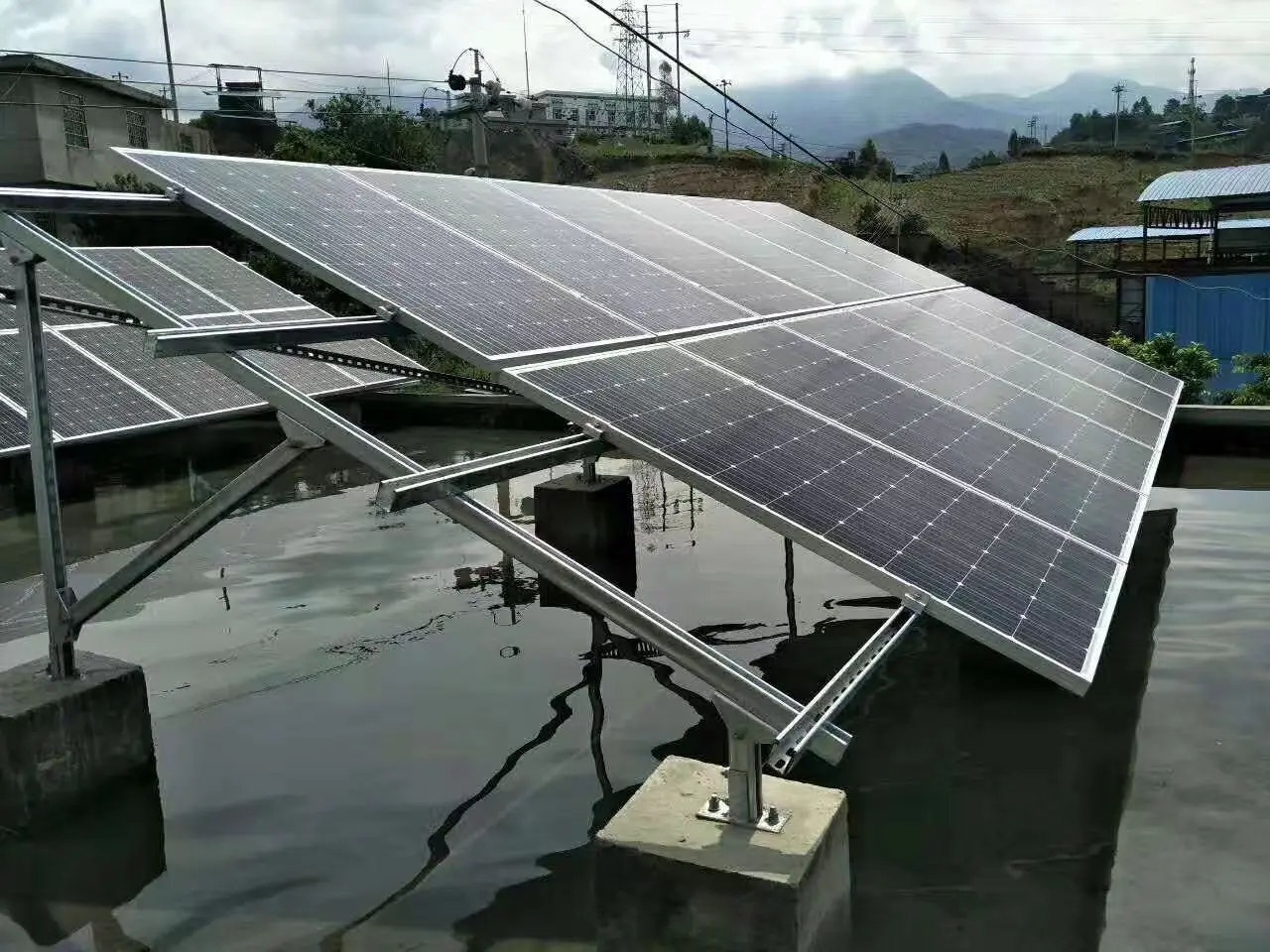 Galvanized Steel Structure Ground Roof Mounting Solar Panel Module ...