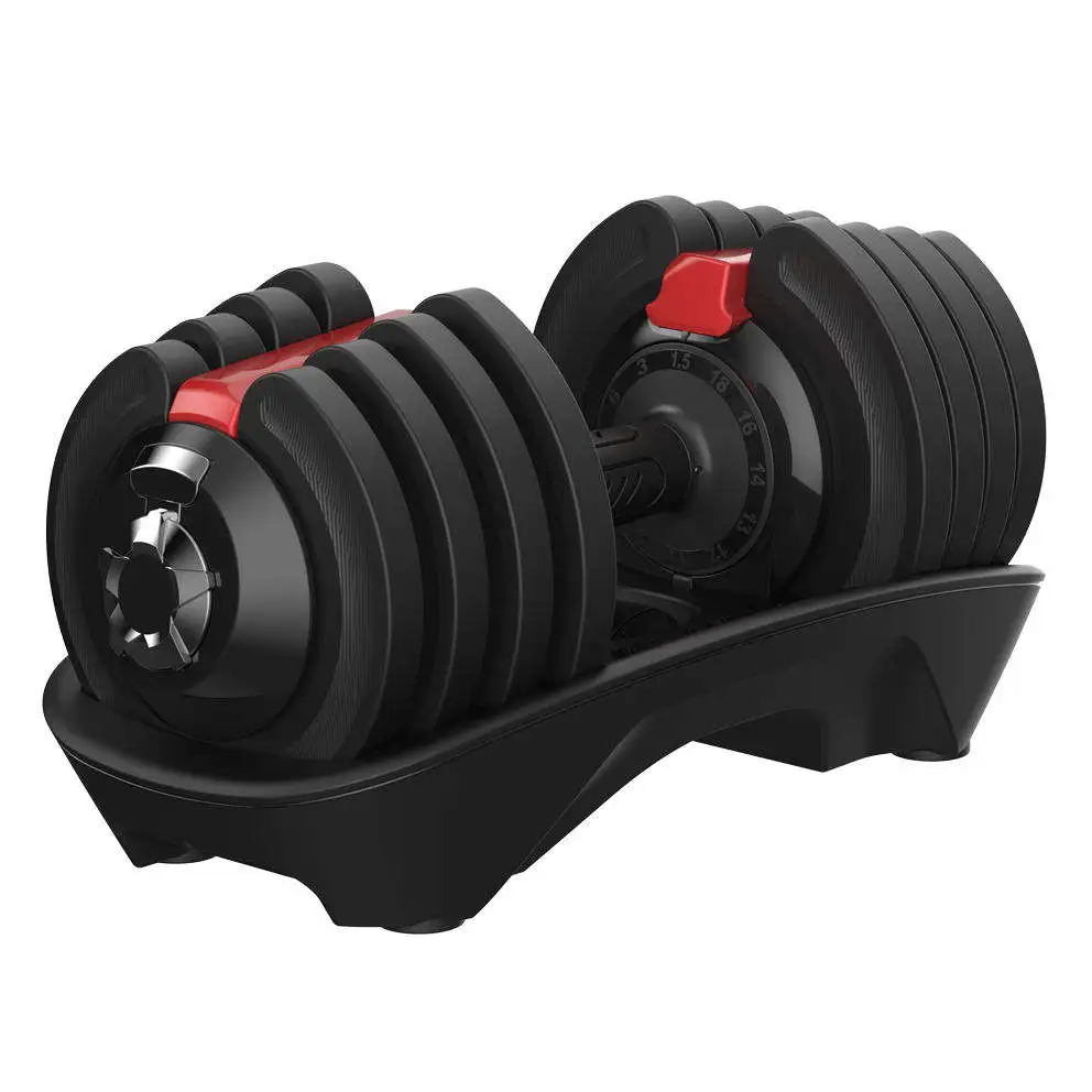 Adjustable Dumbbell 10-50kg Multiweight Options weighted Dumbbell ...