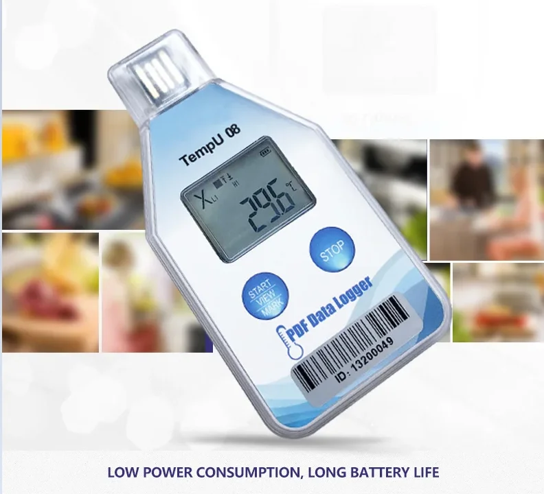 Tempu08 Disposable Temperature Data Logger Recorder Cold Chain Pdf Usb ...
