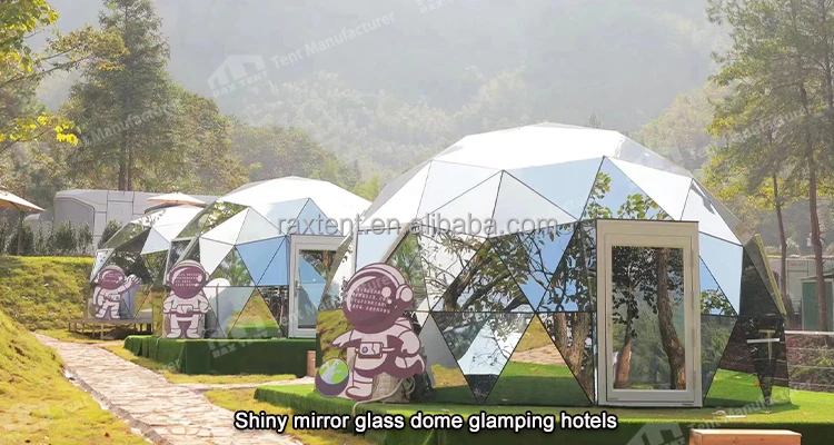 Modern Geodesic Mirror Glass Dome Tent Igloo Theme Camping Hotel with ...