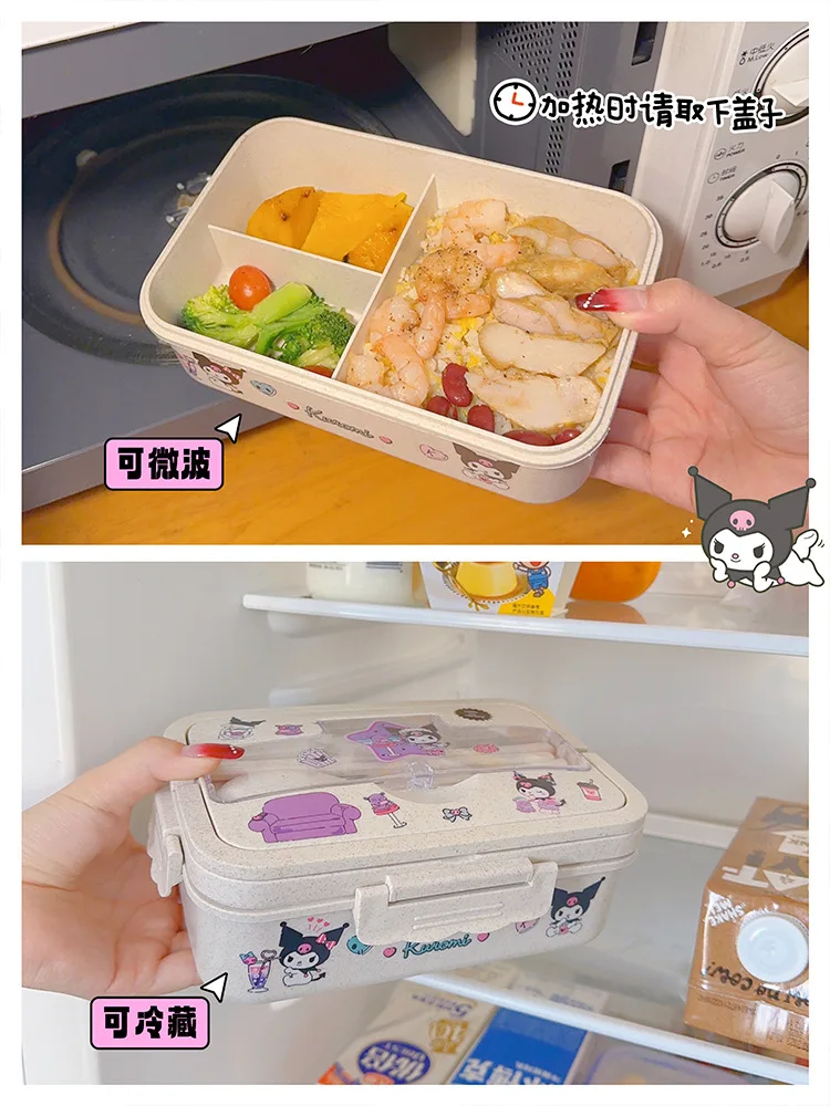 Mb1 Hot Sanrio Plastic Lunch Box Double Layer Cartoon Food Container ...