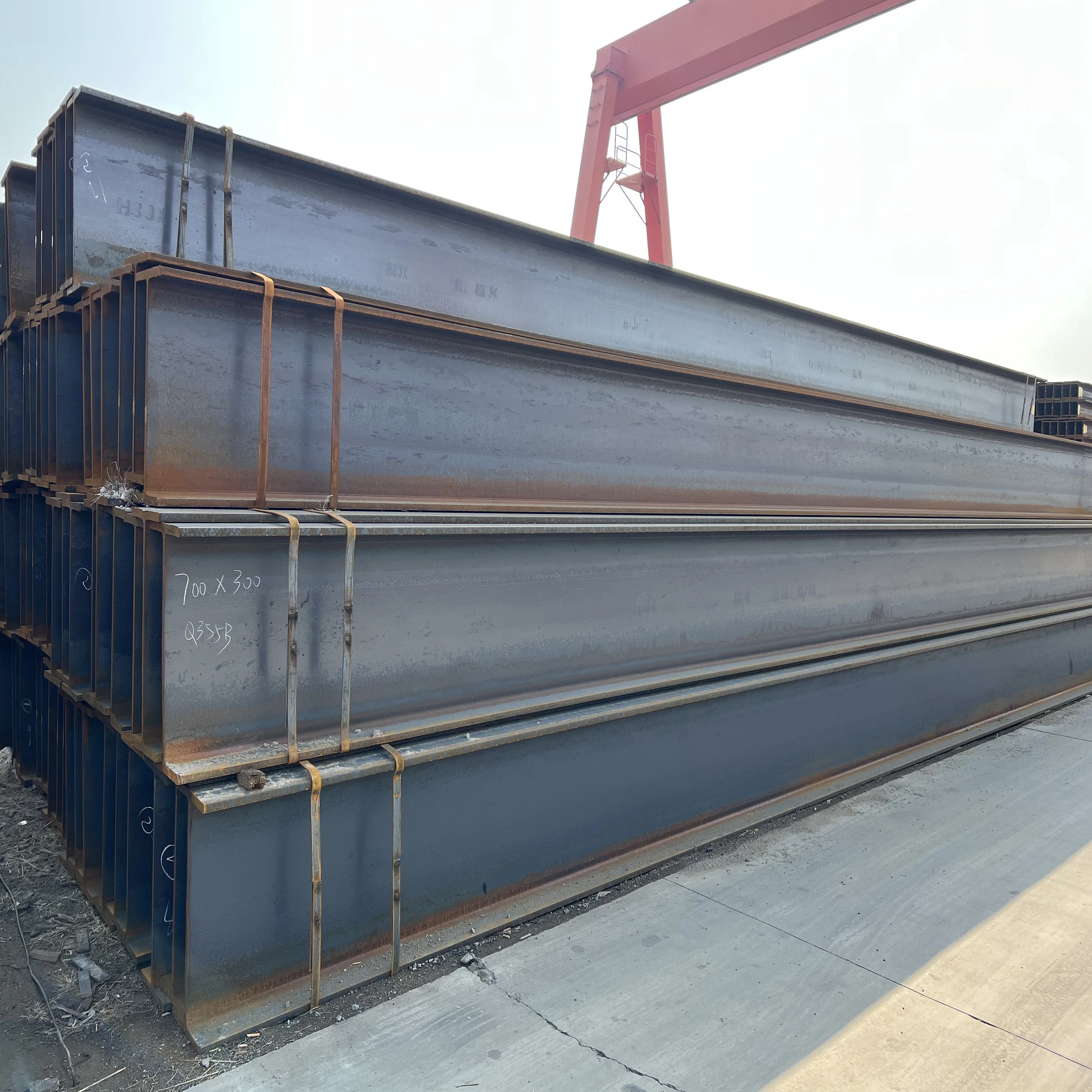 H-beams All Sizes Hot Rolled Q235 A36 A992 A572gr50 Carbon Steel Structure Large H-beam - Buy ...