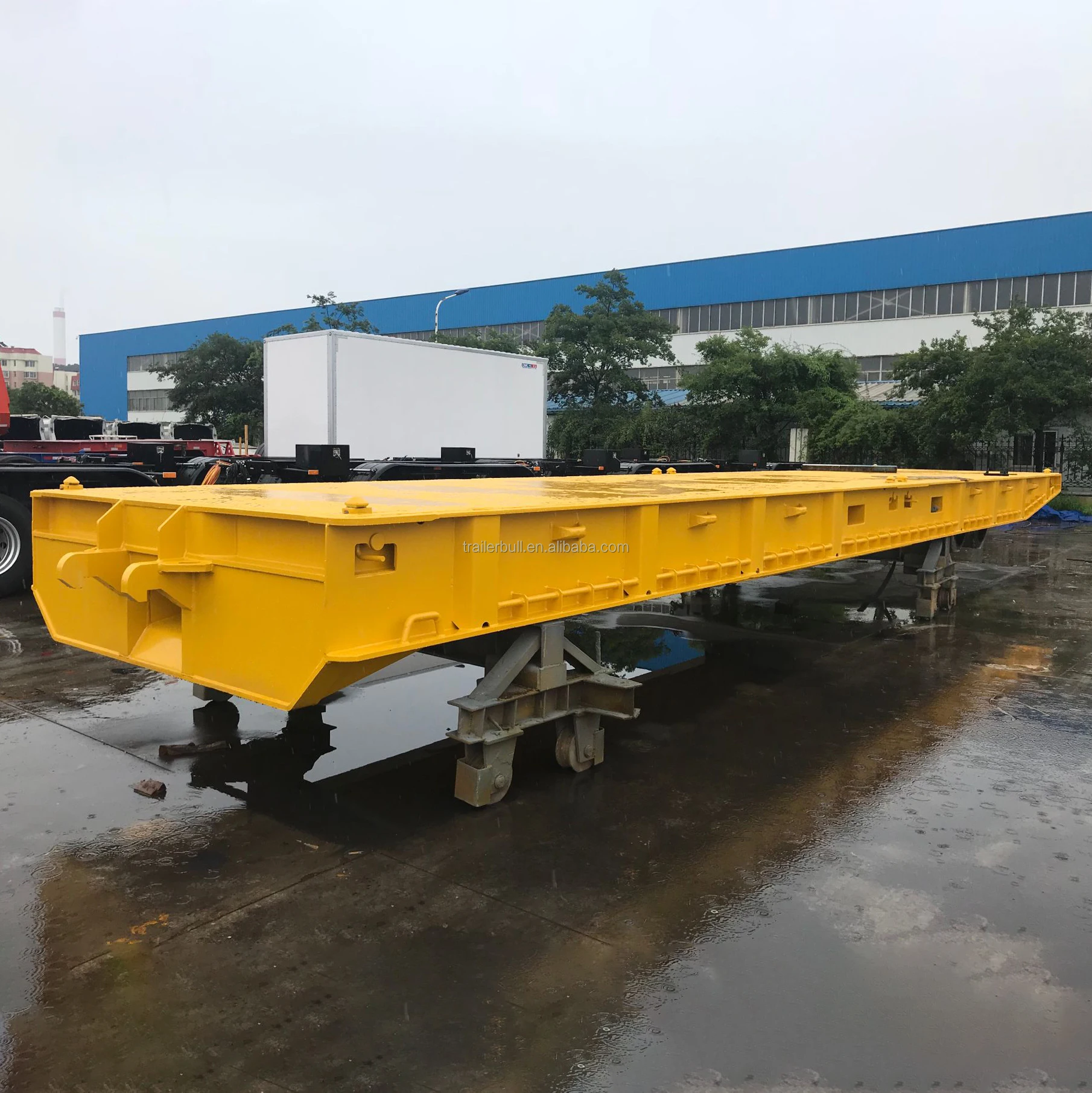 20ft 40 Ton Fixed Gooseneck Mafi Trailer for Maritime Shipping