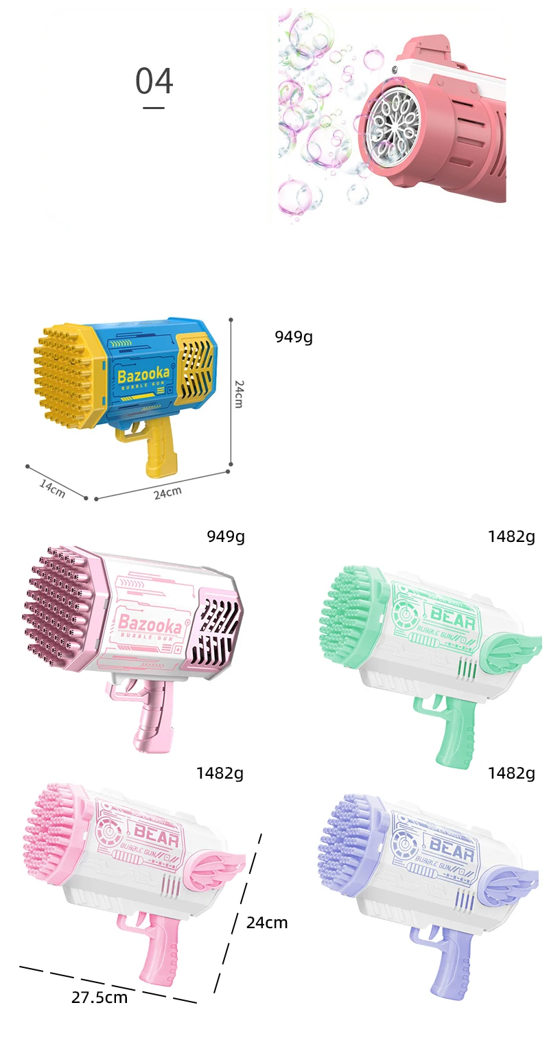 TIK Tok Electric Bubble Maker - Fun Outdoor Toy for Kids