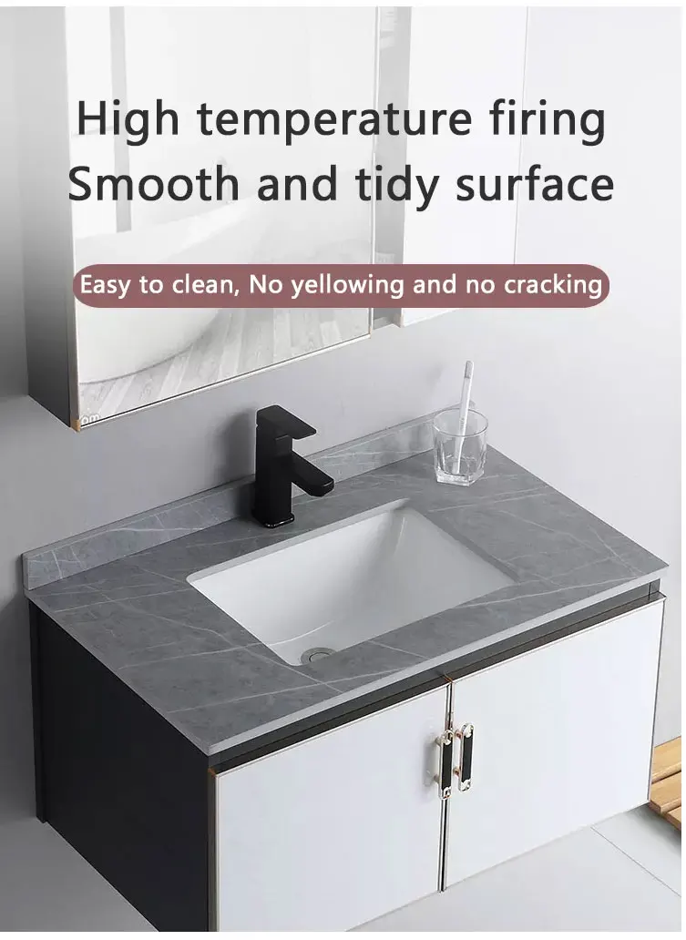 Marbled Ceramic Vanity Top - Modern Bathroom Countertop