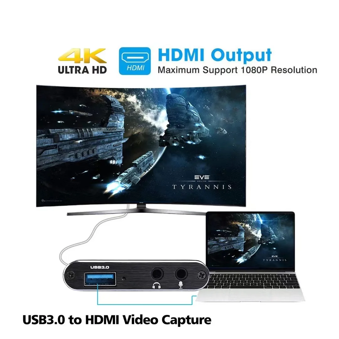 4k Input Hdmi To Usb3.0 Capture Card Dongle 1080p Hdmi Loopout Video ...