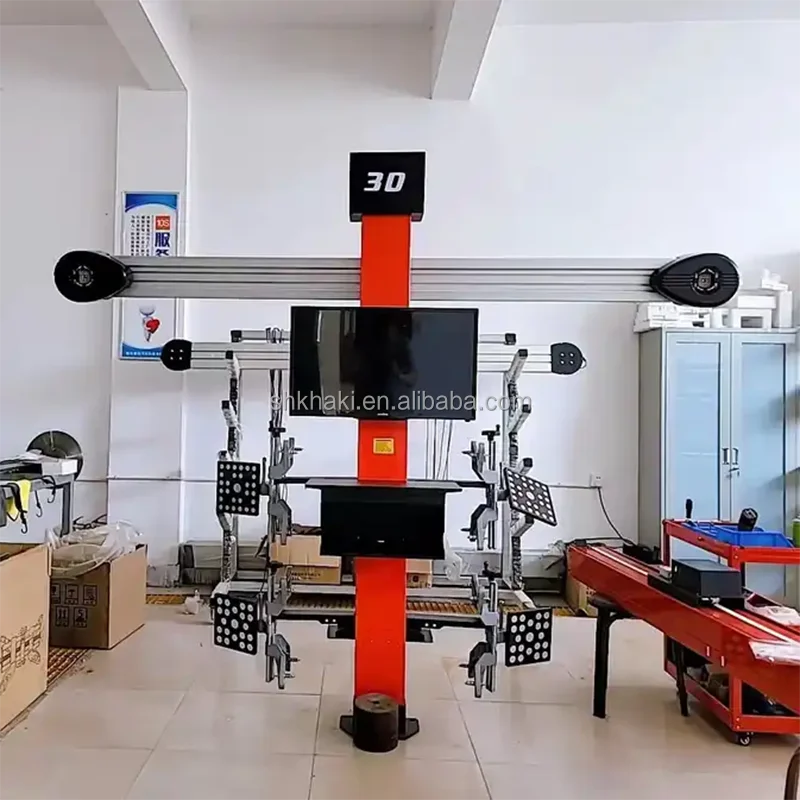 3D Four Wheel Alignment Machine & 4 Post Car Lift Combo