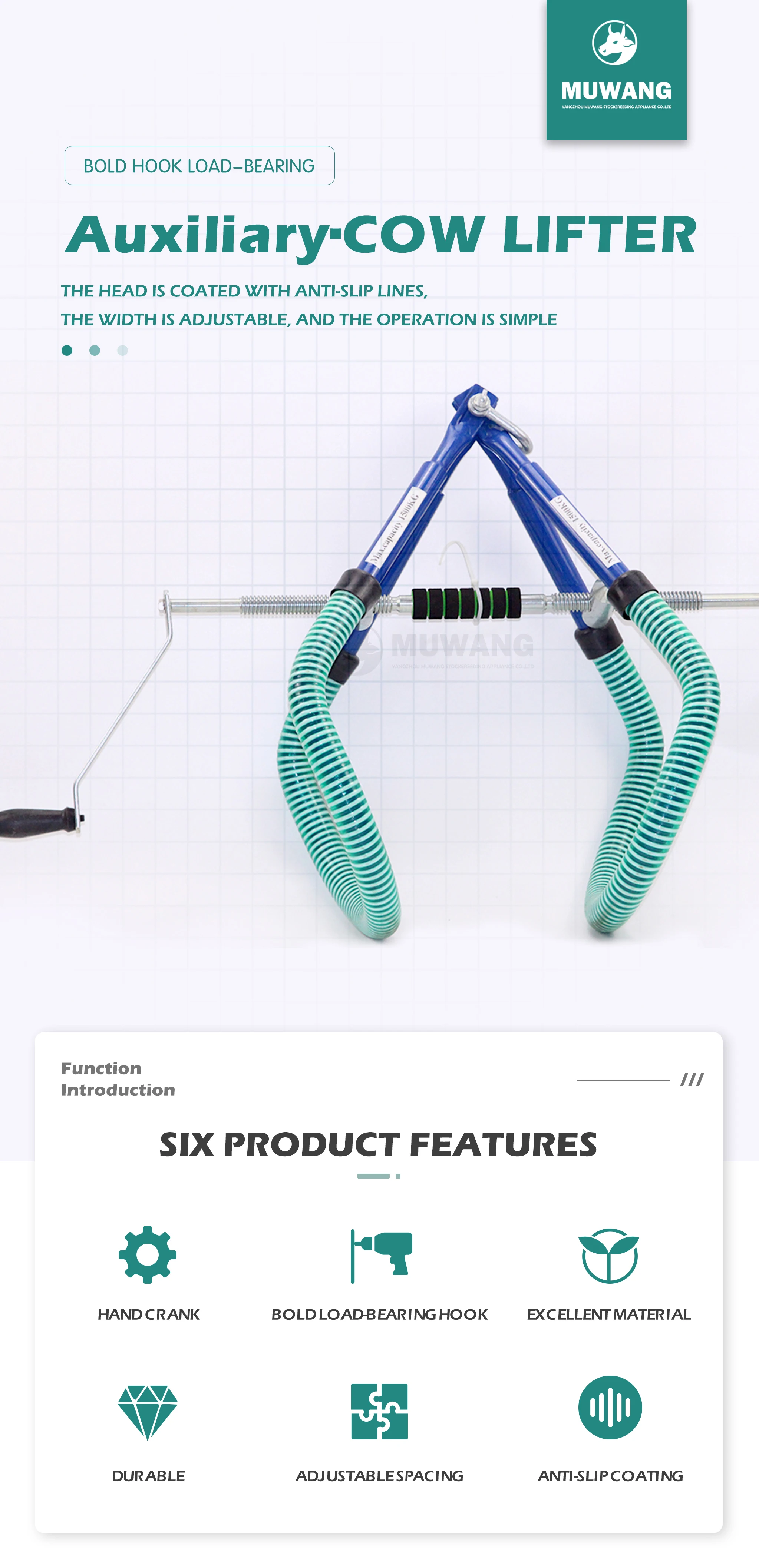 Veterinary Equipment - Cattle Lifting Frame for Postpartum
