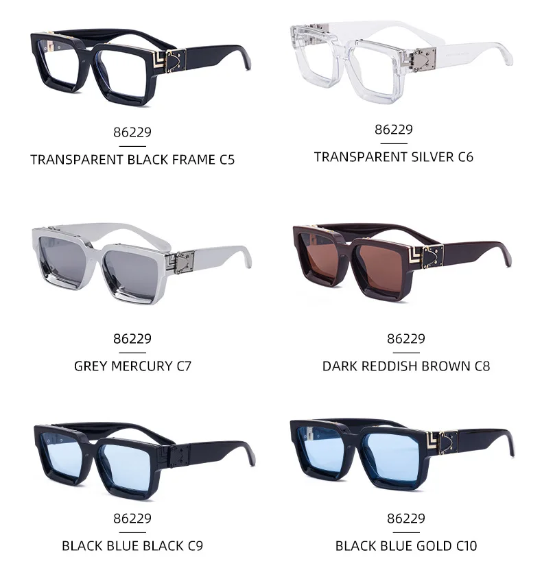 JL86229 Luxury Brand Designer Shades - Rock Style Sun Glasses