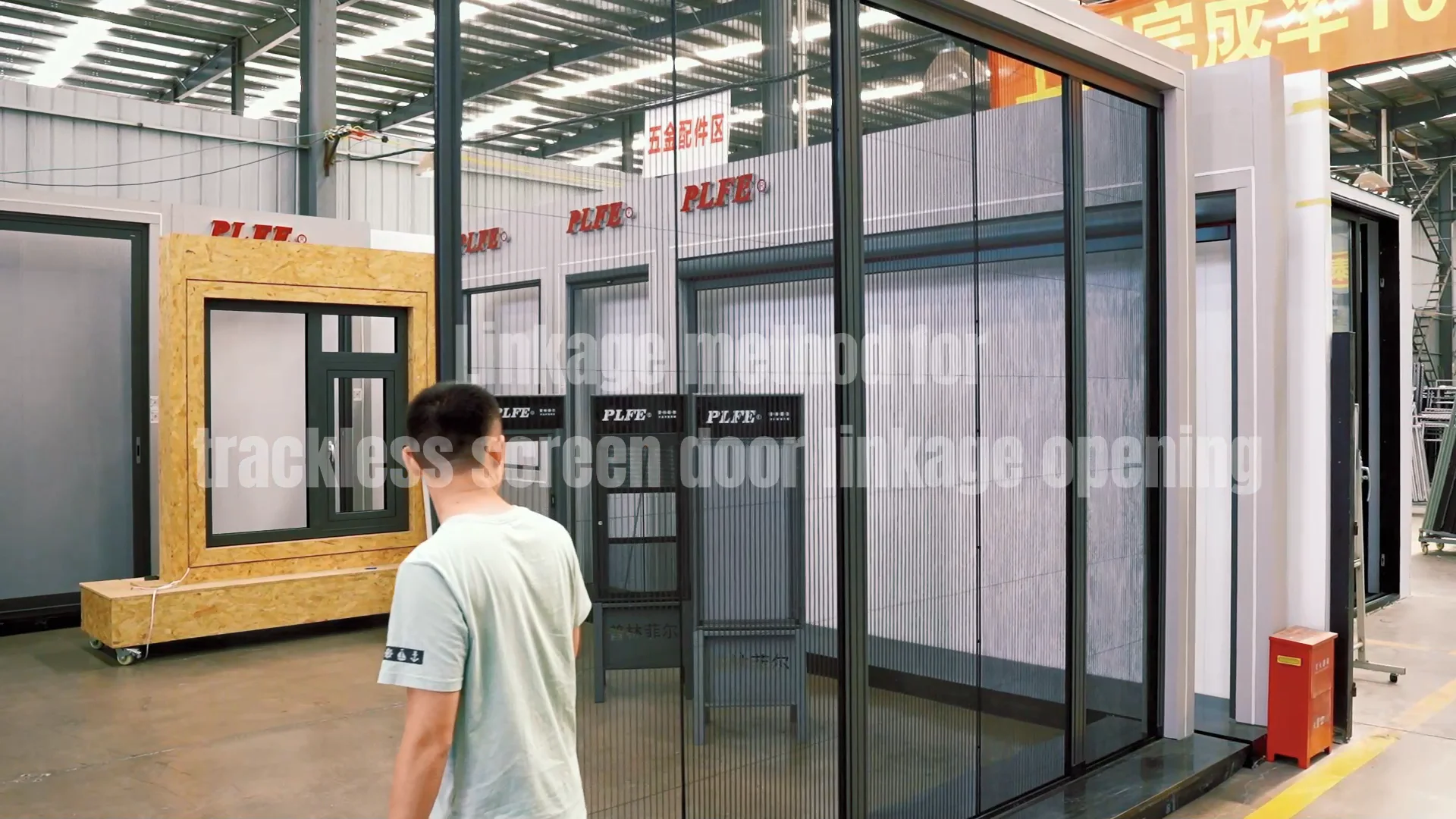 Aluminum Frame Screen Trackless Retractable Screen Door Fly Screen ...