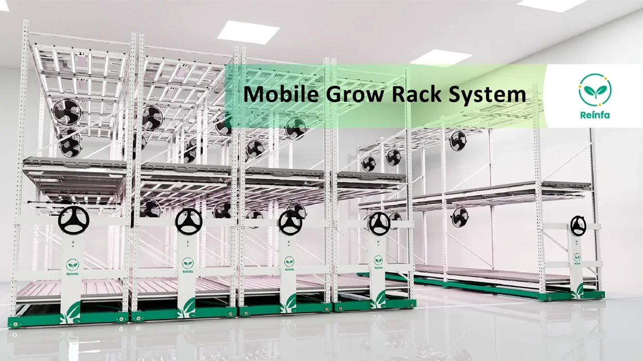 Mobile Vertical Grow Rack System With Built For Indoor - Buy Vertical ...