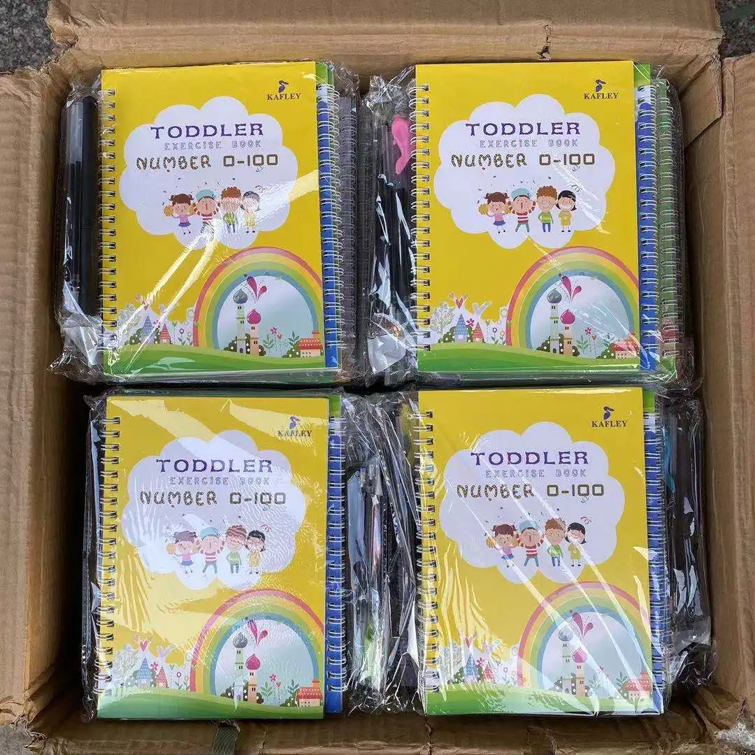 4pcs/set Magic Sank Practice Copybook - Best Gift for Child