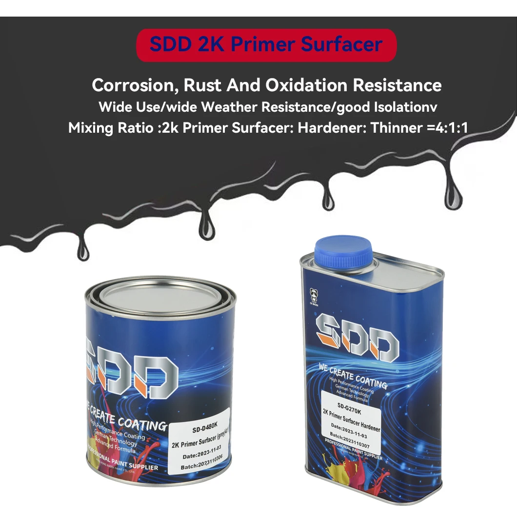 Automotive Primer Automotive Body Acrylic Paint 1k 2k Primer - Buy 2k ...