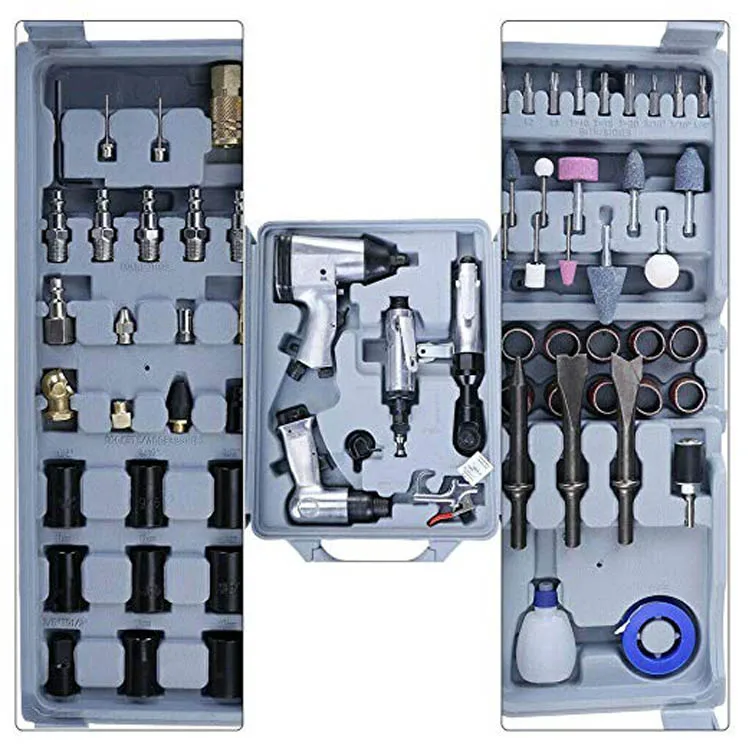 71pc Pneumatic Tool Kit With 1/2" Air Impact Wrench & Air Grinder - Oem