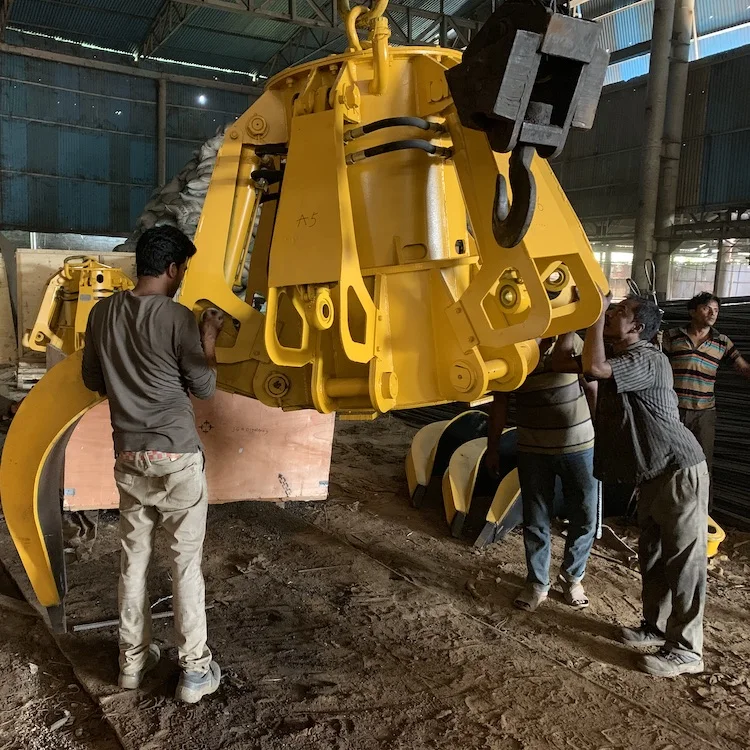 Kenancranes Electric Hydraulic Grab Bucket For Scrap Handling - Buy ...