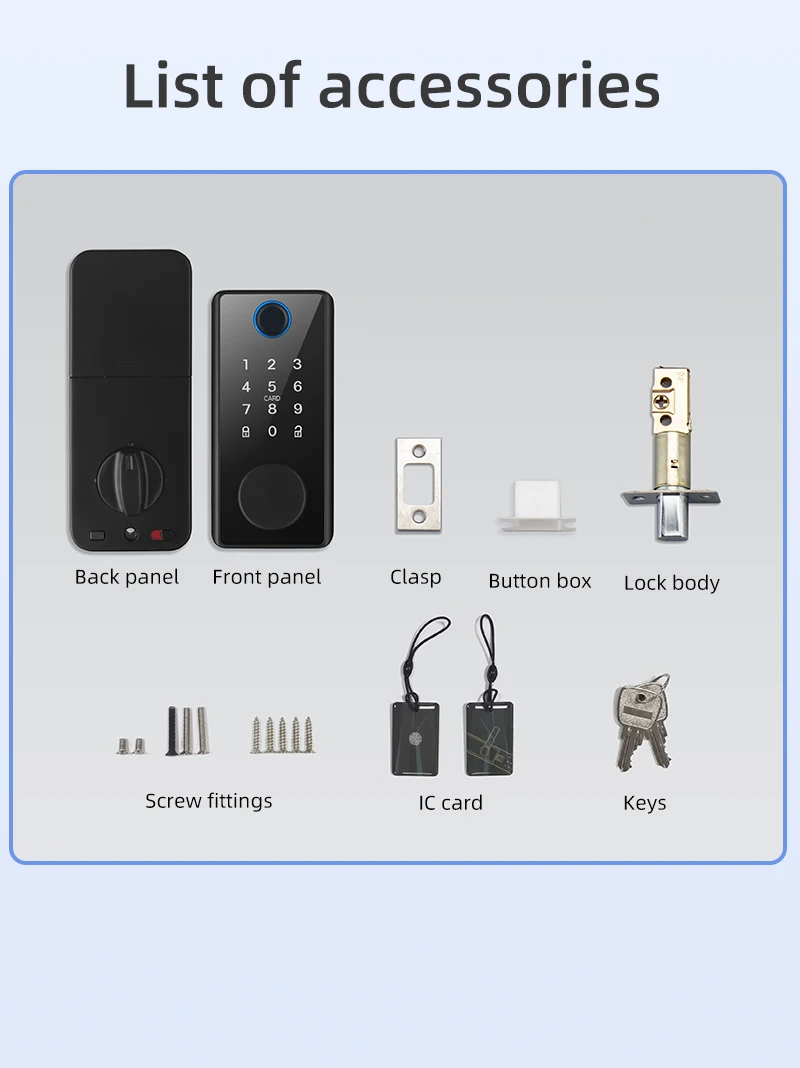 Wholesale Ttlock Smart Fingerprint Knob Security Keyless Electronic Key ...