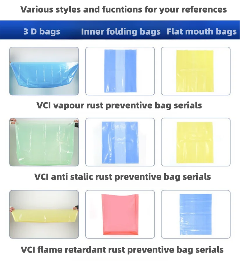 Transport Anti Rust Packaging Bag Rust Prevention Bag Vci Plastic ...