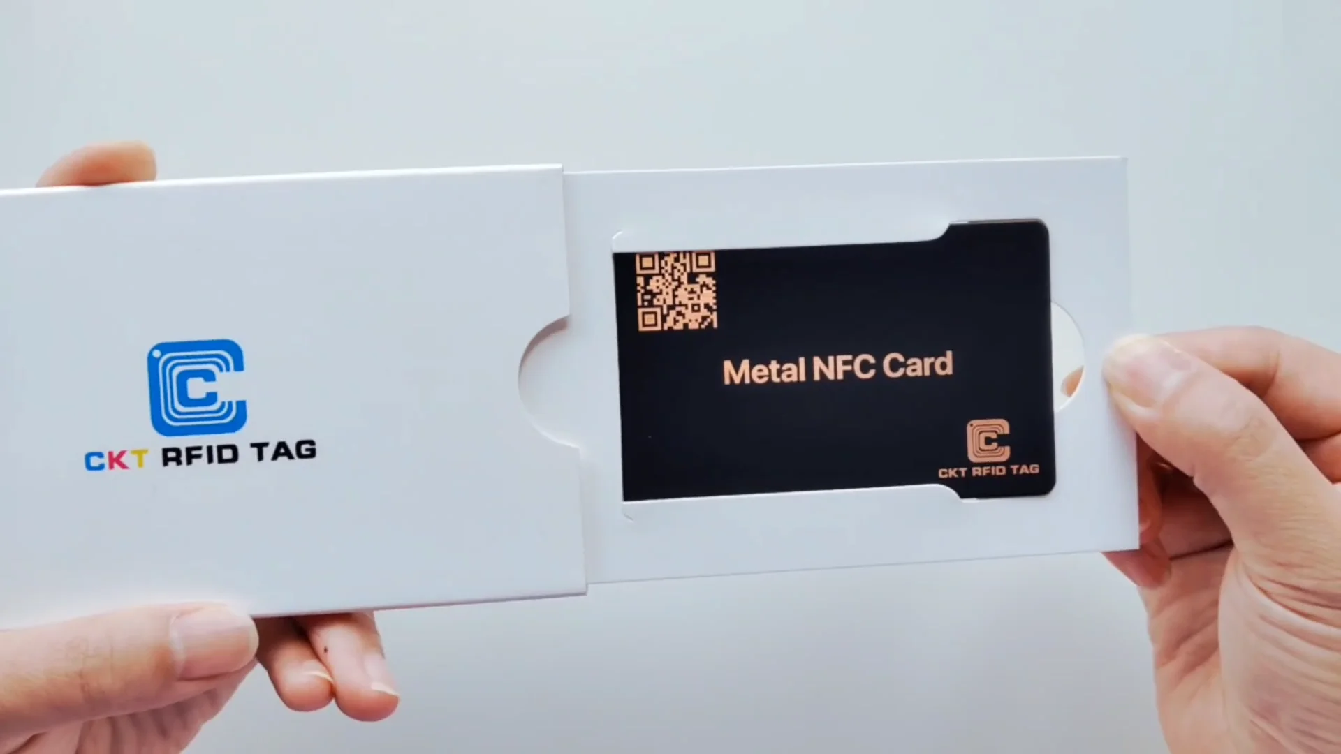 Metal Nfc Digital Business Card Customized Logo Frosted Surface - Buy ...