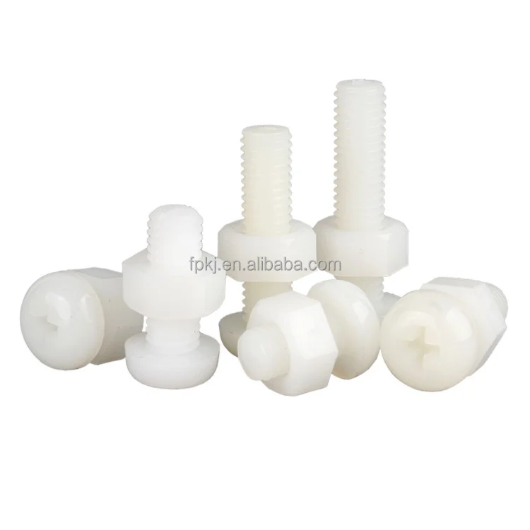 plastic fasteners m2 m3 m4 m5 m6 4mm hex nylon nuts and bolts nylon ...
