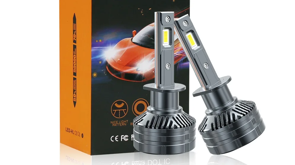 New Product 10000lm Chips Aluminum Car Laser Led Headlight H1hid ...