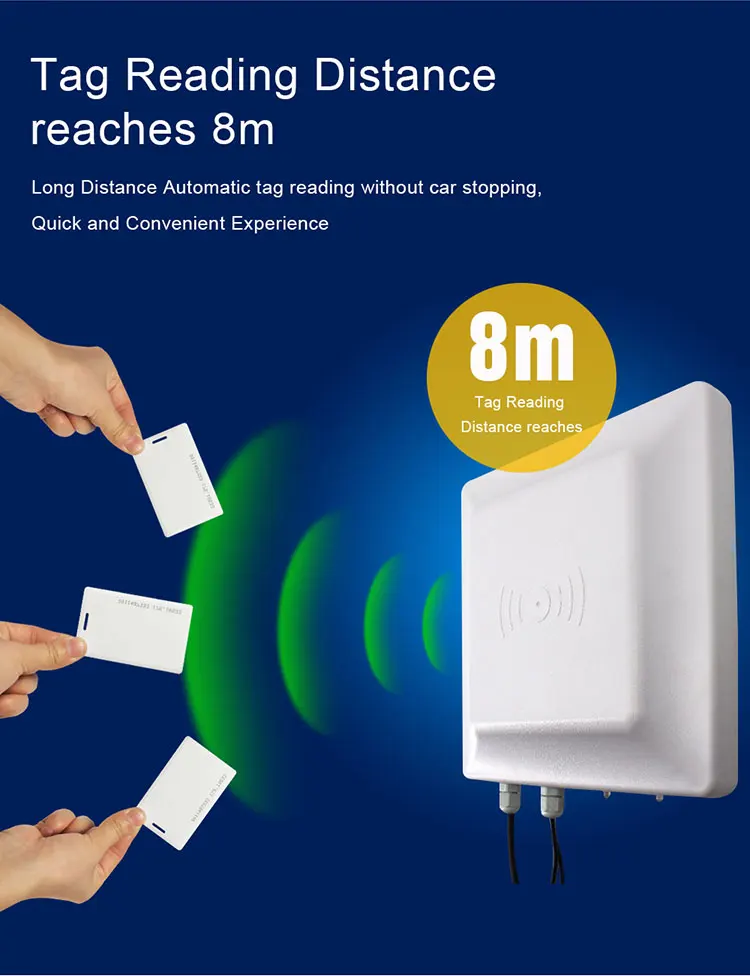 6M Long Range UHF RFID Reader for Smart School Attendance